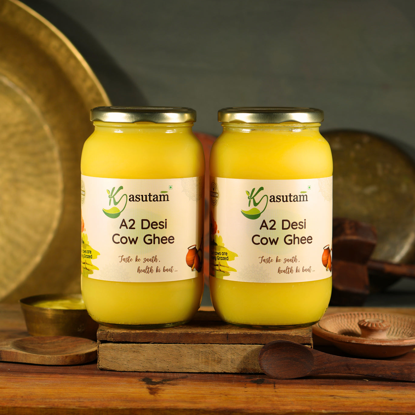2 Liter A2 Cow Ghee With 500ml Ghee Free – Kasutam